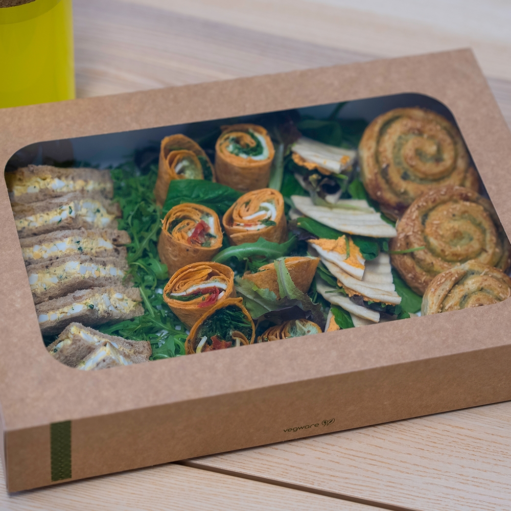 Large Sandwich Platter Box & Insert 450x310x82mm