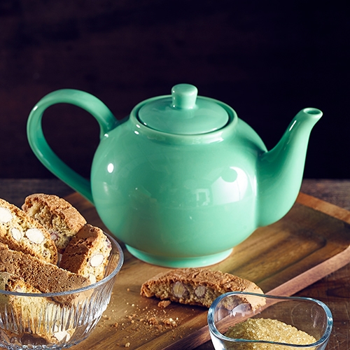 Genware Green Porcelain Teapot 45cl 15.75oz