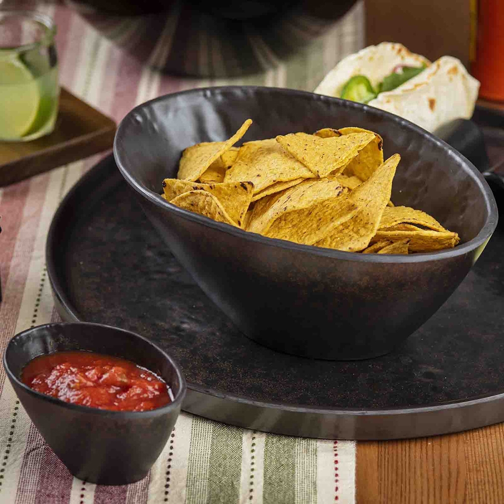 Lunara Melamine Serving Bowl 3.5oz Copper Effect
