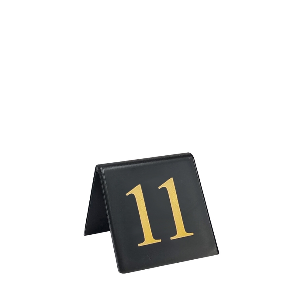 Table Numbers Gold On Black (11-20)
