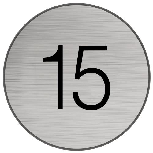 Silver Table Number Disc 11-20 38mm