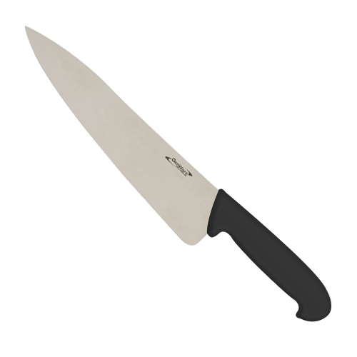 Cooks Knife 8" Broad Blade Black