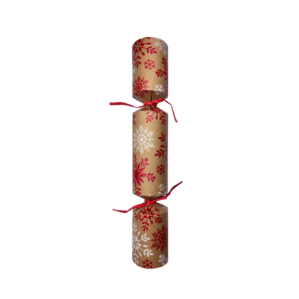 12" Red Snowflake Cracker