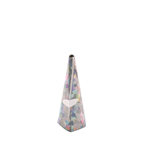 Silver Holographic Cone Party Popper